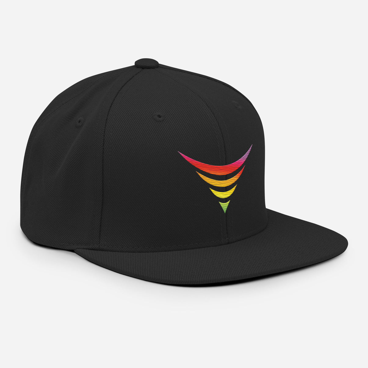 Risk-Level Rainbow Embroidered Snapback – Team Dominator Store
